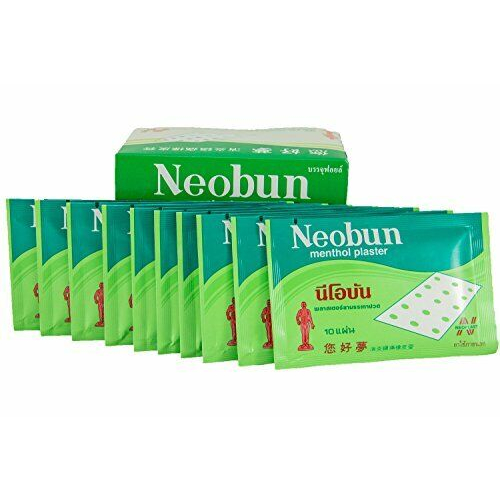 IMPORTED NEOBUN MENTHOL PLASTER ANALGESIC PAIN RELIEF MUSCLE BACKACHE ...