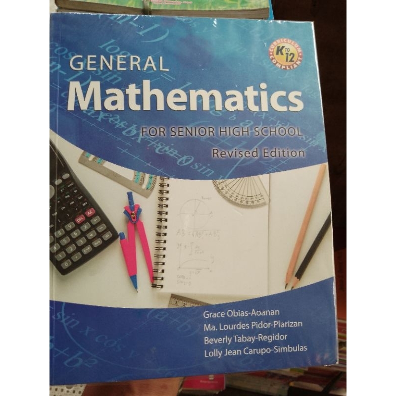 GENERAL MATHEMATICS FOR SENIOR HIGH (BRANDNEW | Shopee Philippines