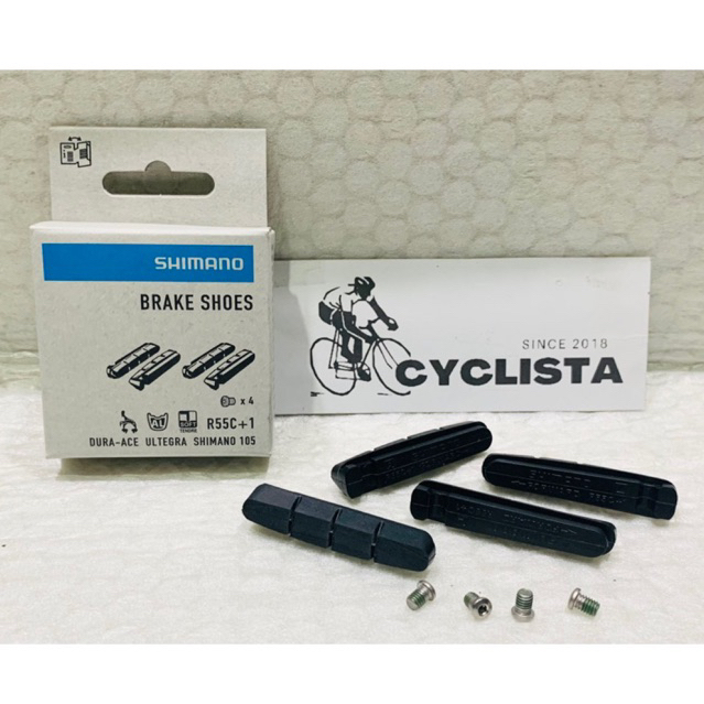 SHIMANO R55C+1 105/Ultegra/Dura-Ace Road Brake Shoe | Shopee Philippines
