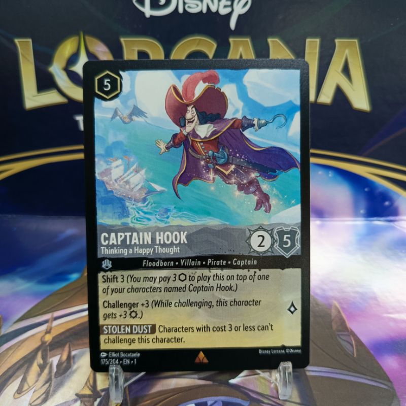 Captain Hook #175/204 - TCG Disney Lorcana The First Chapter Rare ...