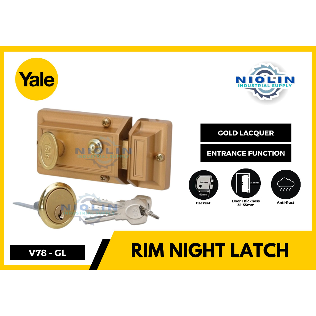Original YALE Gate Lock / Rim Night Latch | Shopee Philippines