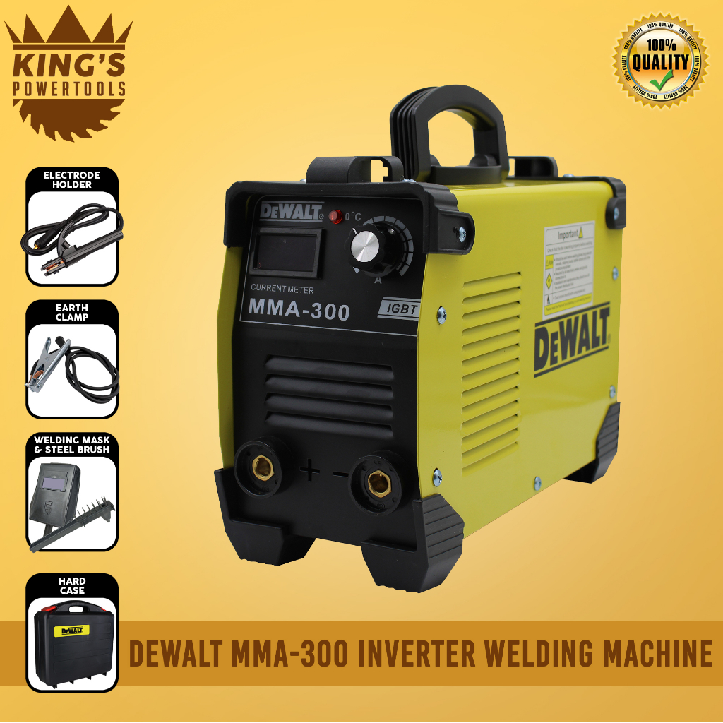 DeWALT MMA-300 IGBT Inverter Welding Machine (With Case) | Shopee ...