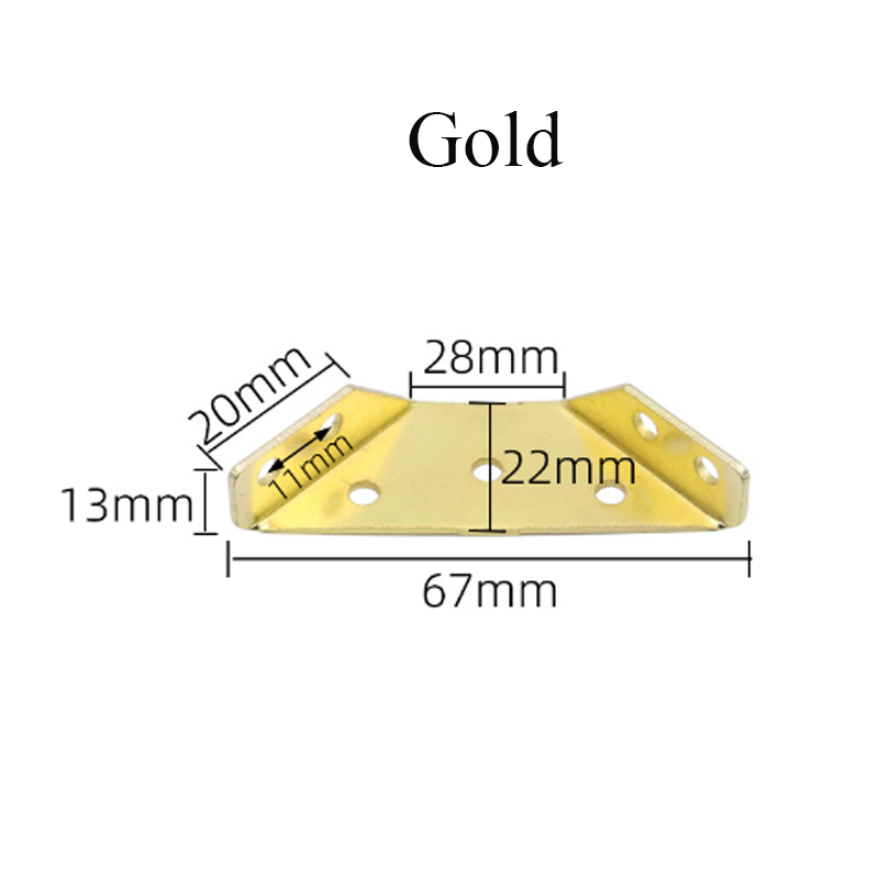 4pcs Trapeziform Angle Brackets Triangle Shelf Support Joint Fastener ...