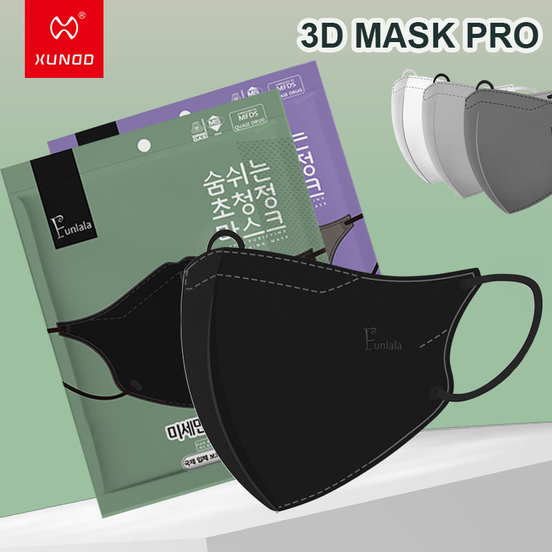 XUNDD KN95 Pro 3D Mask 50pcs Korean Butterfly Mask 4PLY 99% Filtration ...