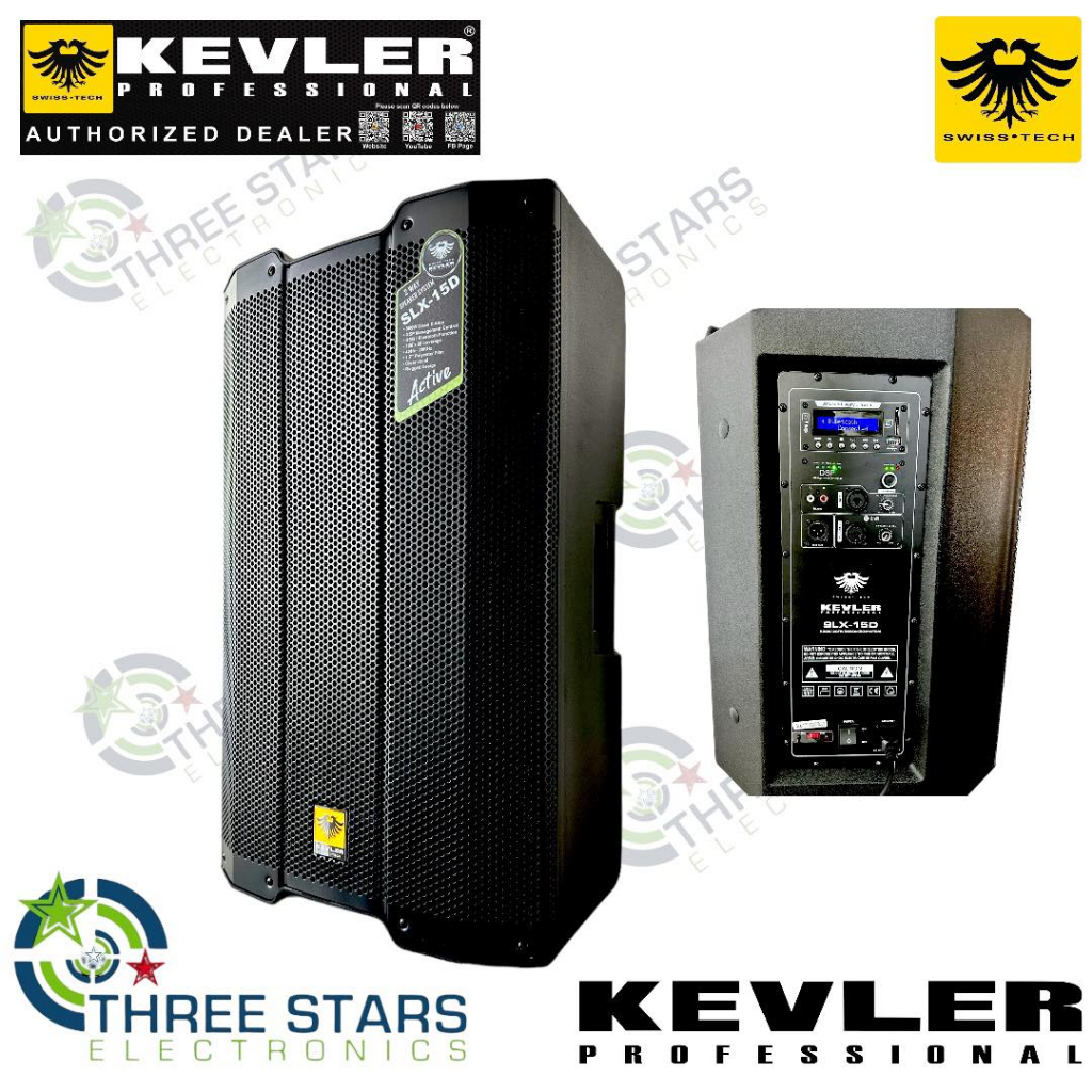 Kevler Professional SLX 15D 15 inch Active Speaker System Class D 500W ...