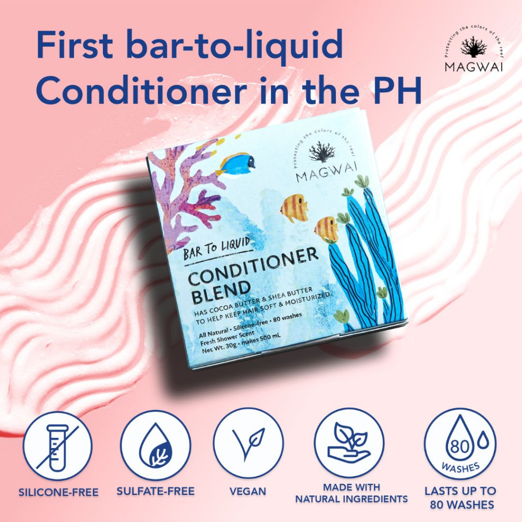 MAGWAI Conditioner Blend | Bar-to-Liquid Conditioner (30g makes 500mL ...