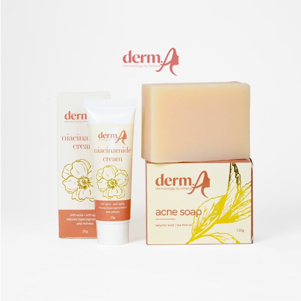 DERM.A Acne Soap and Niacinamide Cream Bundle by Doctora Pimple Popper ...