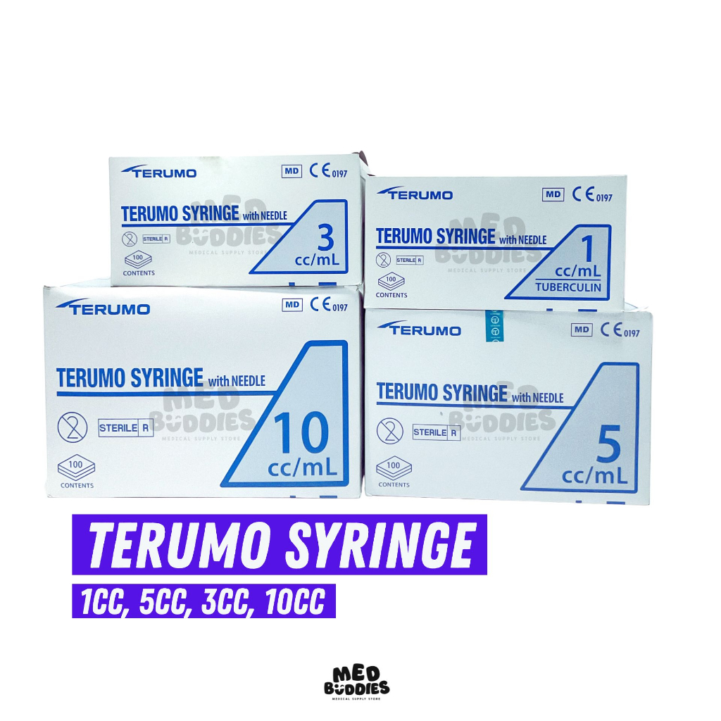 TERUMO Syringe 1cc, 3cc, 5cc, 10cc (Sold per Box of 100s) | Shopee Philippines
