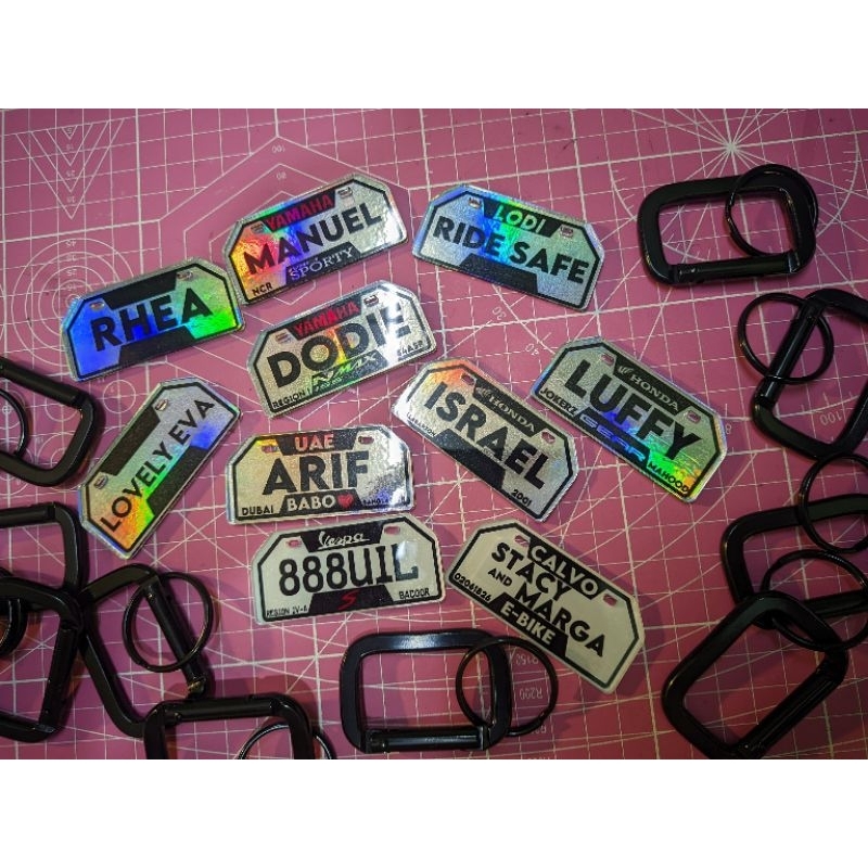 Personalized MC Mini Plate Keychain | Shopee Philippines
