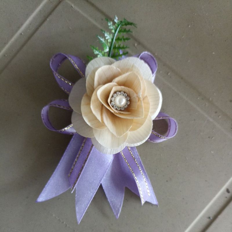 chest corsage minimalist design with pin | Shopee Philippines