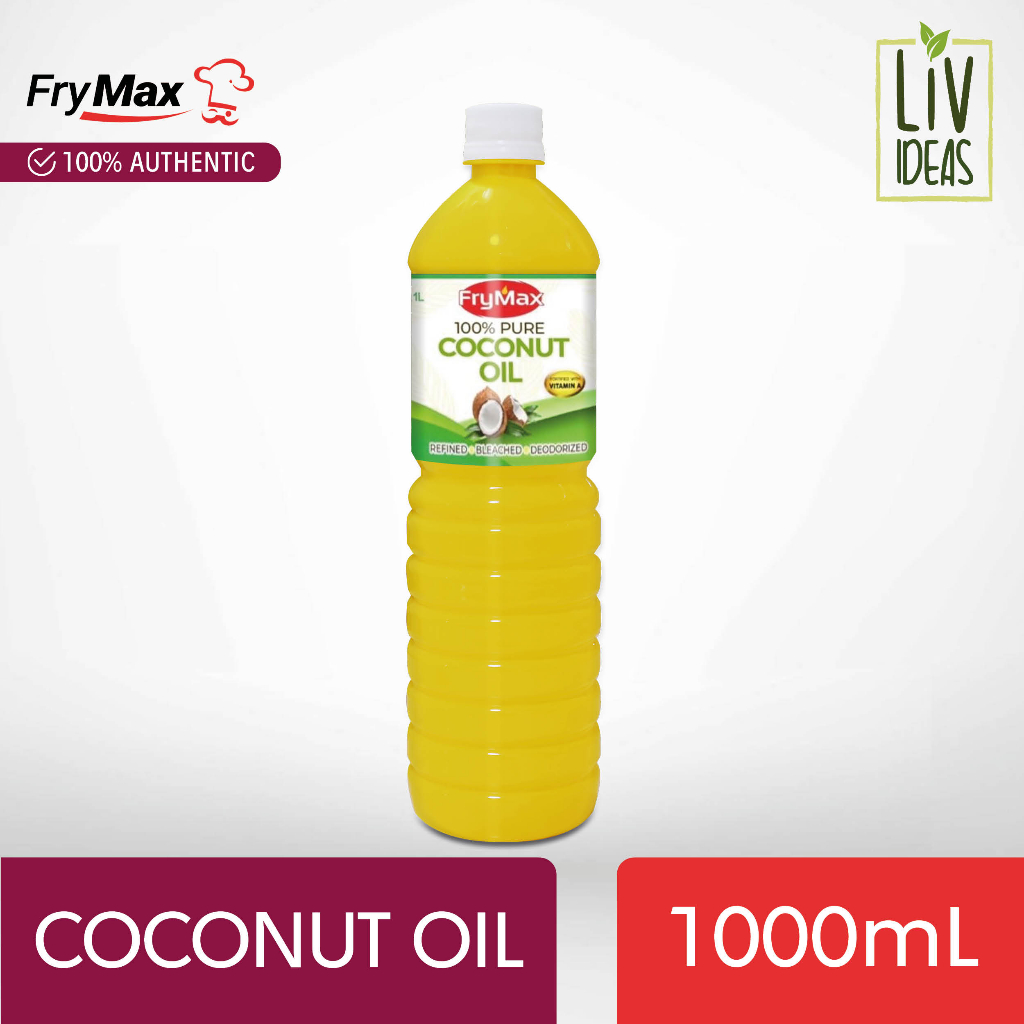 *Frymax 100% Pure Coconut Oil 1L / 1000mL | Shopee Philippines