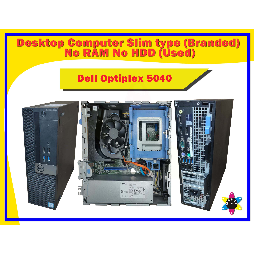 Desktop Computer Slim type (Branded) i5 3rd 4th 6th Gen No RAM No HDD ...