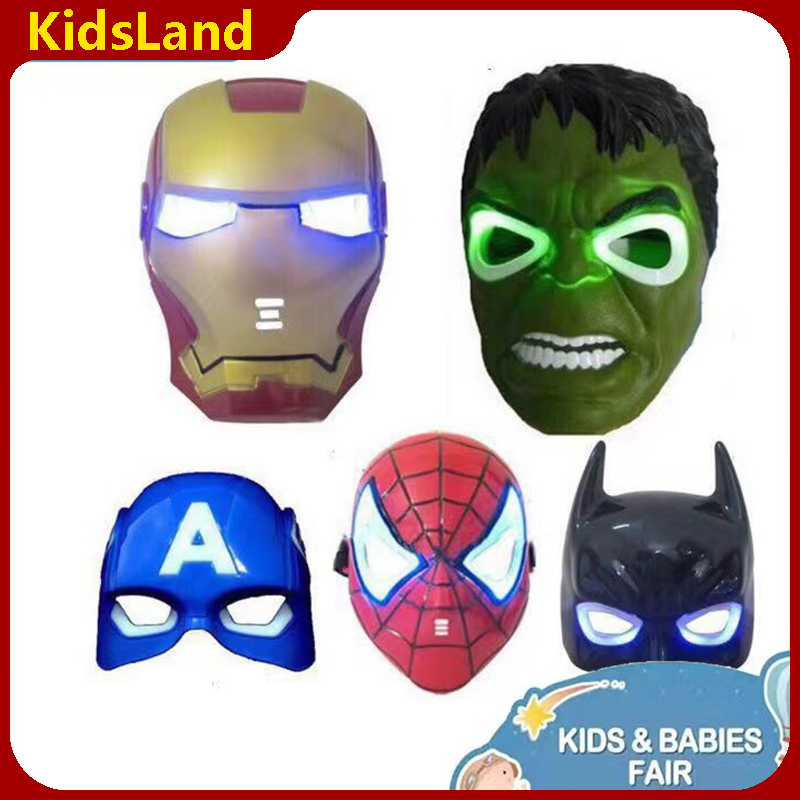 mask toy kids toys Avengers Mask with light mask toy | Shopee Philippines