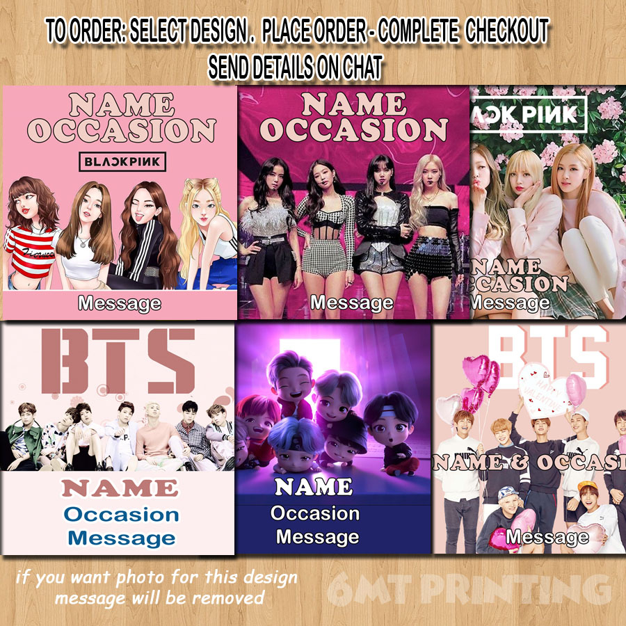 Personalized 2x2" Sticker 40pcs BTS Blackpink Bini for Stickers ...