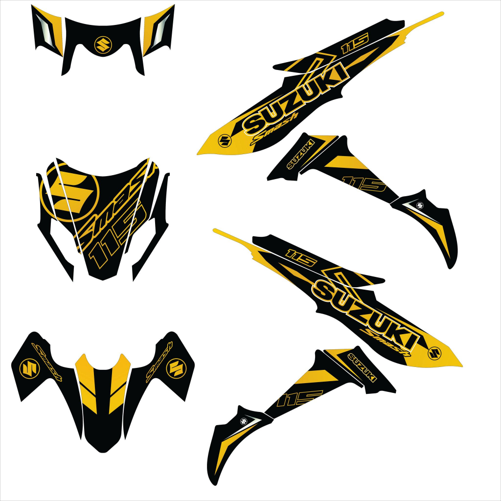 Suzuki Smash 115 Graphics kit Sticker Decal | Shopee Philippines