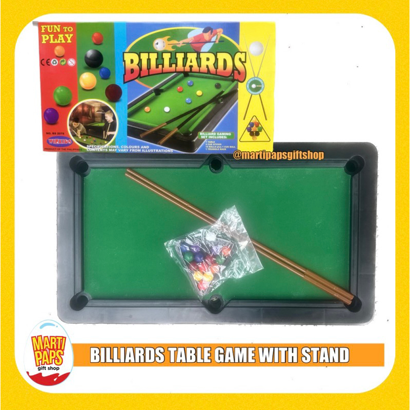 BILLIARD TABLE 8 BALL POOL FOR KIDS BILLIARDS WITH STAND TOYS FOR BOYS ...
