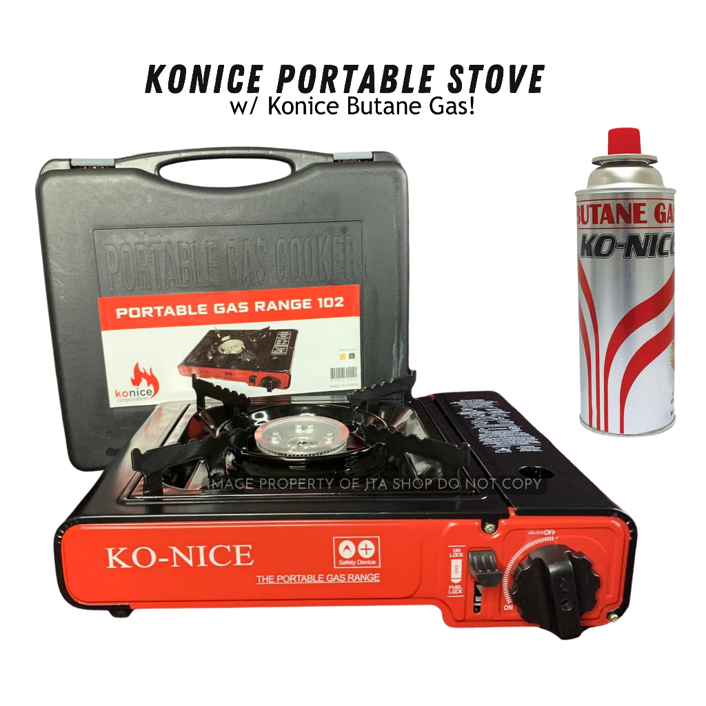 Ko-nice Portable Stove Heavy Duty with Free 1 Ko-nice Butane Gas 250g ...