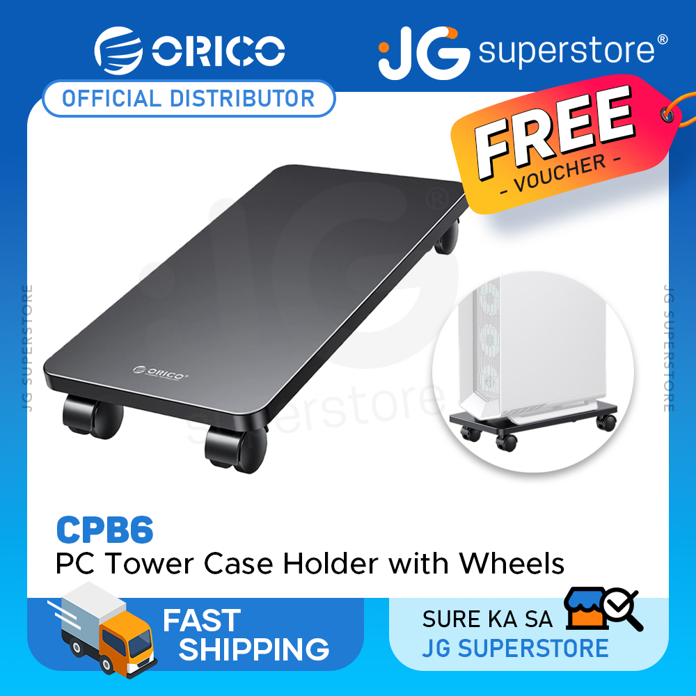 ORICO CPU PC Tower Case Holder Bracket Stand with Rotating Wheels, Flat Steel Plate Base | CPB6 ...