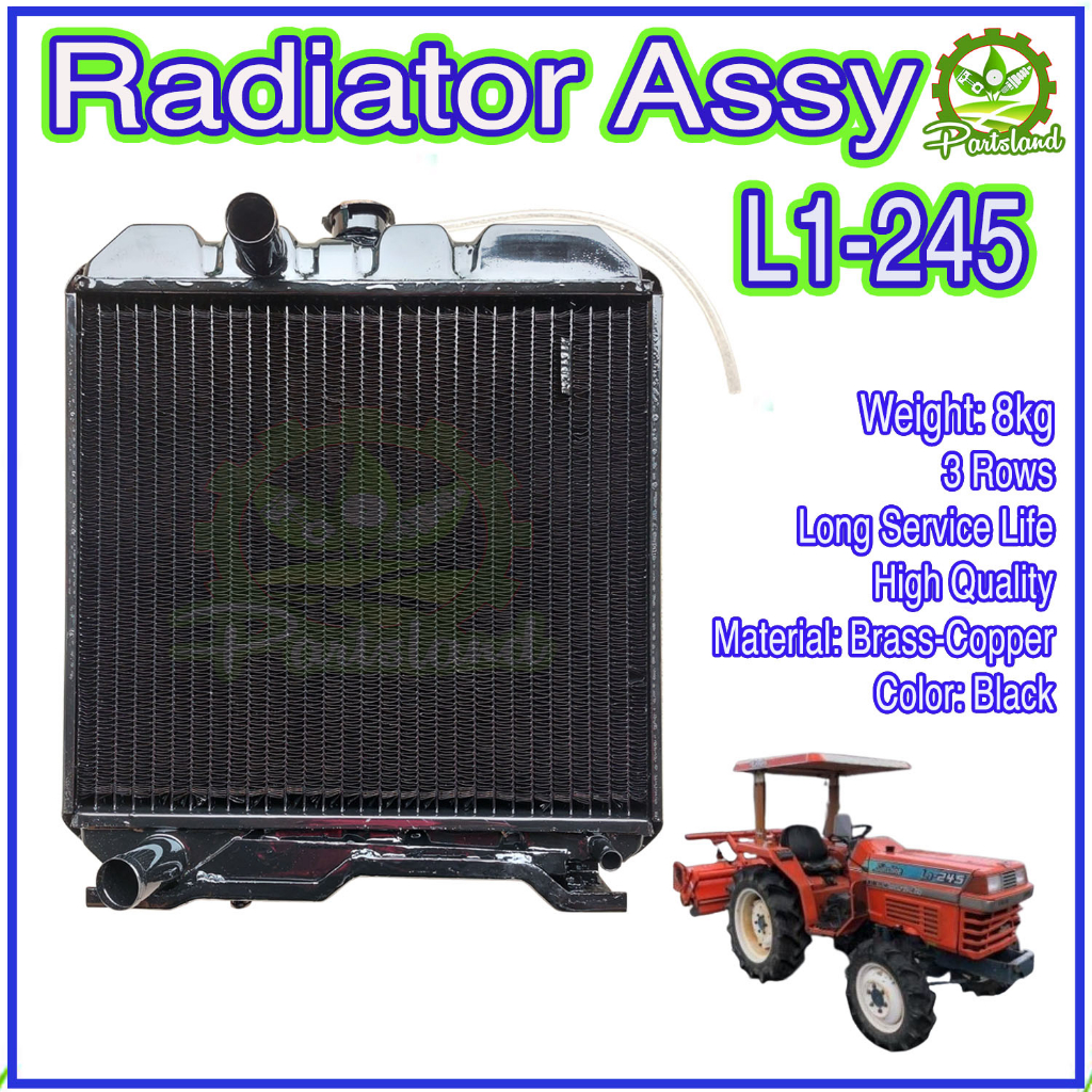 Radiator Assy For L1-245 Kubota Tractor All Model Of L02 3R 3ROWS ...