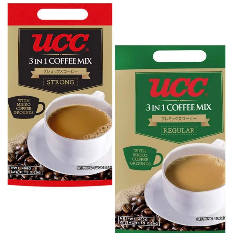 UCC 3 IN 1 Regular coffee mix 20 x 20g( wxp: May 2024) | Shopee Philippines