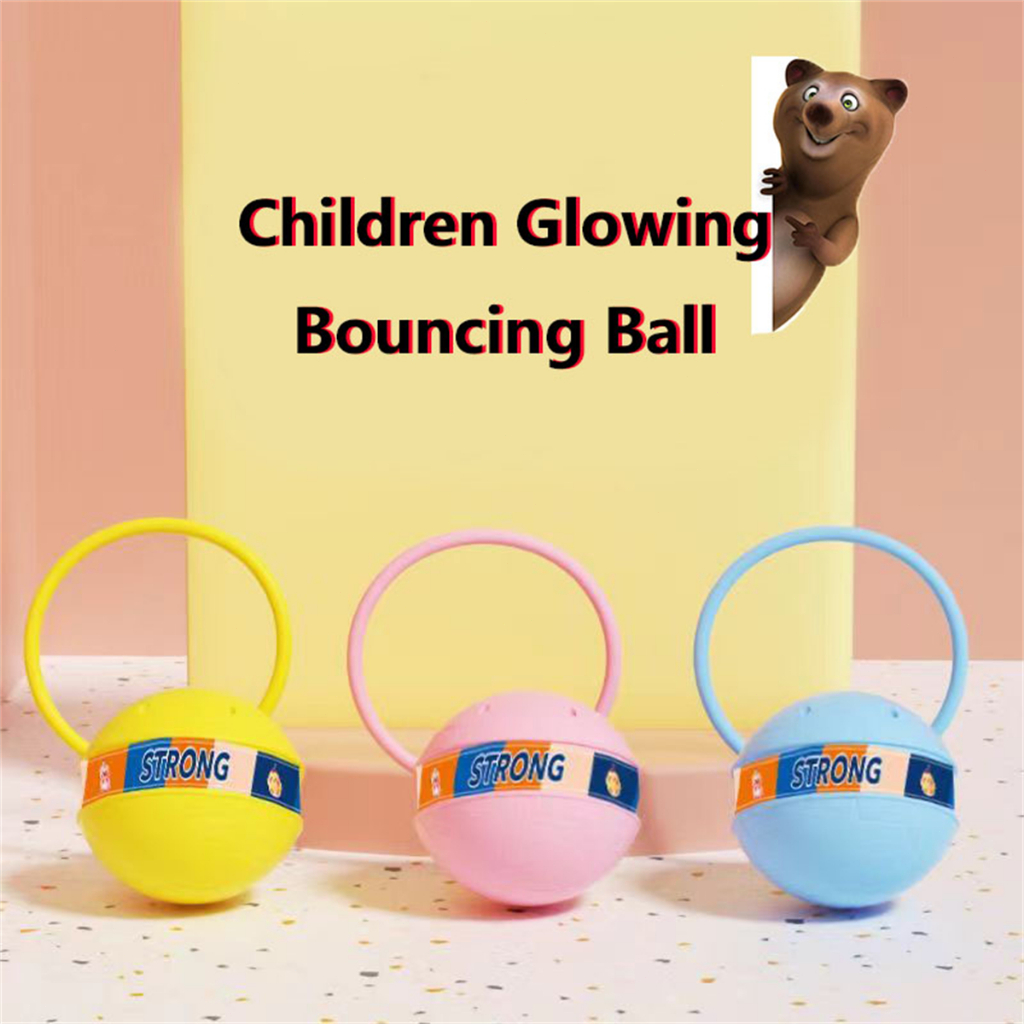 Kids Glowing Bouncing Ball creative ABS children's jumping ball sports ...