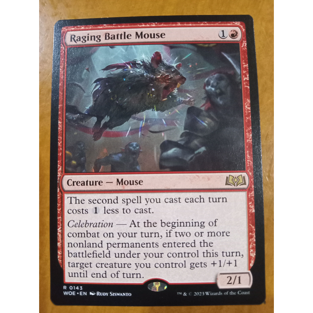 MTG Raging Battle Mouse Rare Wilds of Eldraine Magic: the Gathering ...