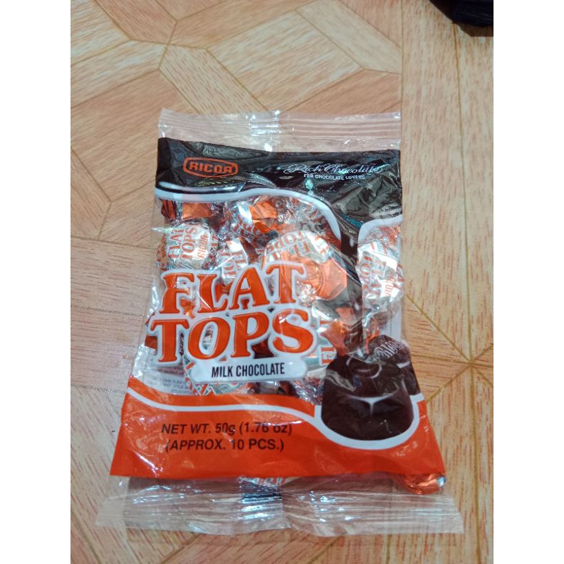 FLAT TOPS MILK CHOCO | Shopee Philippines