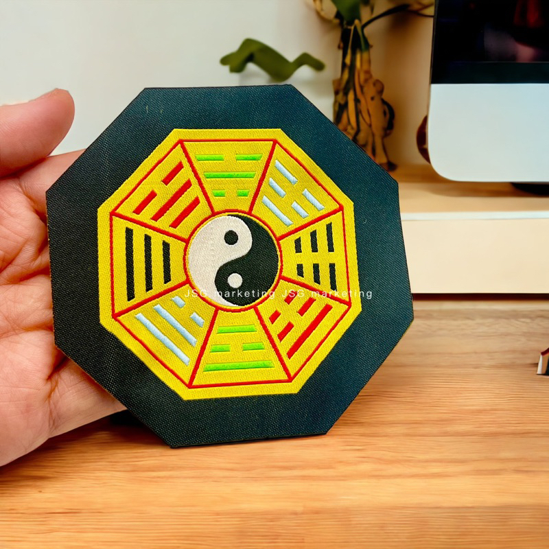 Lucky Charm Tai ji Bagua Feng Shui Fabric art Bagua Yinyang for Home ...