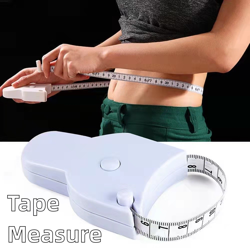 1PC Retractable Tape Measure Fitness Caliper Body Waist Chest Arms Legs ...