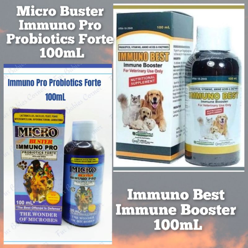 Immuno Best Immune Booster 100mL & Micro Buster Immuno Pro Probiotics ...