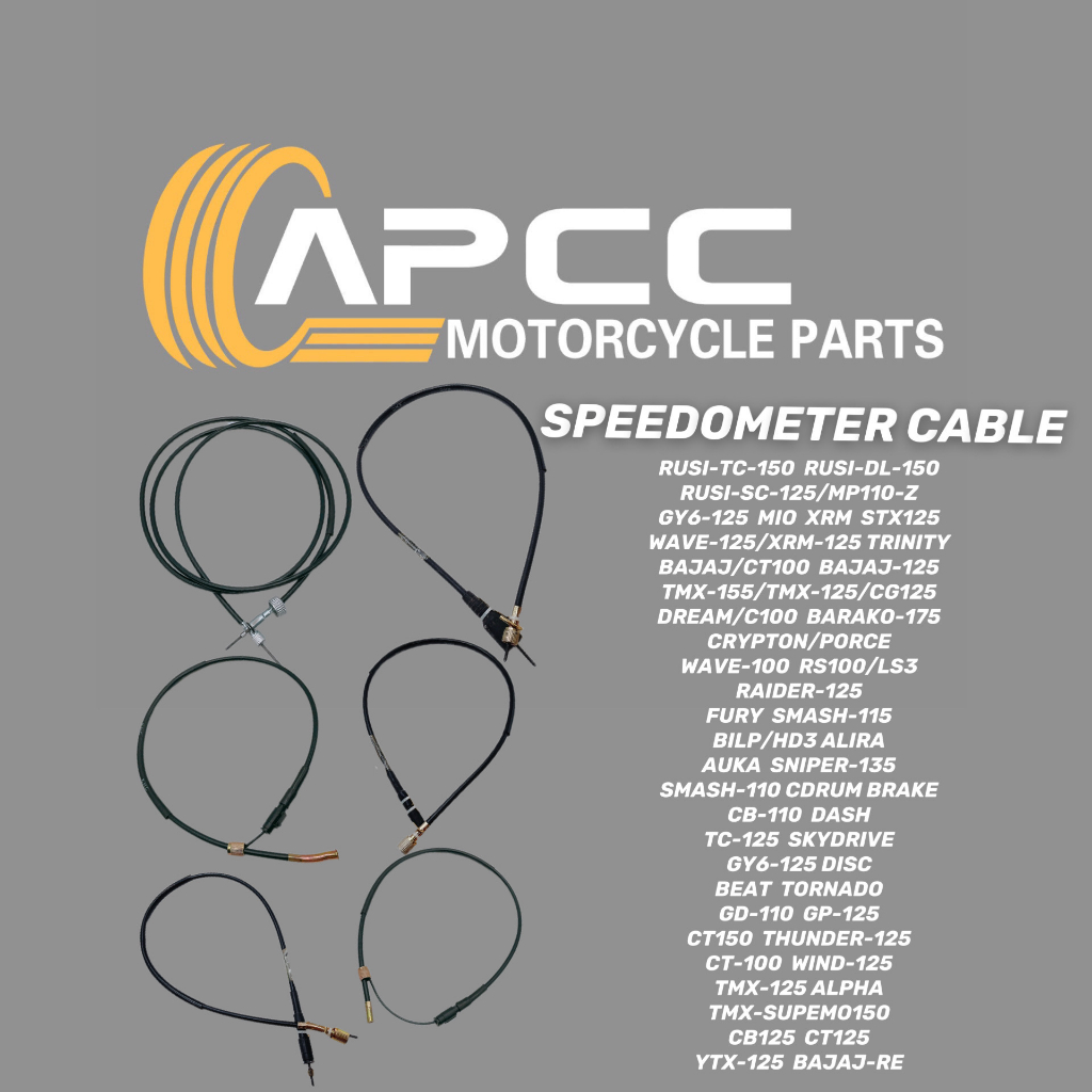 Motorcycle Parts SPEEDOMETER CABLE MIO/XRM/SMASH/WAVE/XRM125 TRINITY ...