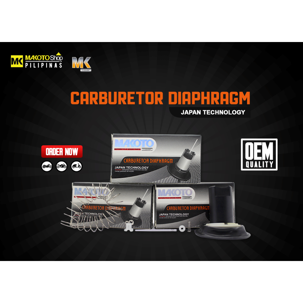 Makoto Carburetor Diaphragm for Mio Sporty / Raider-150 / Supremo ...