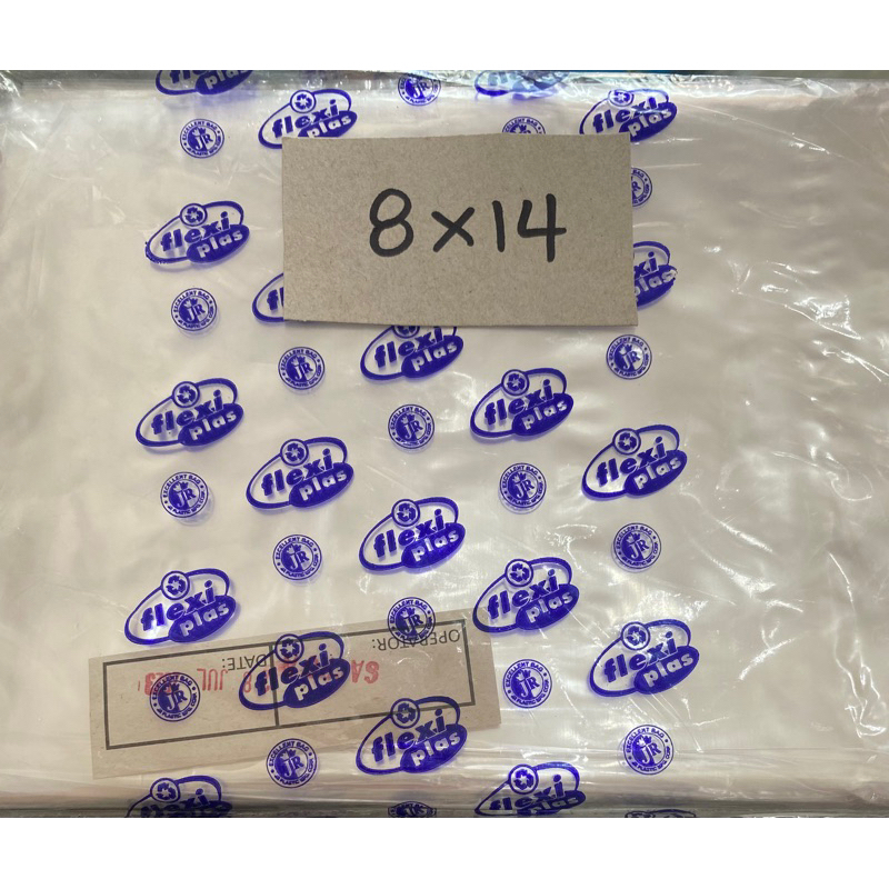 8x14 Flexi plas clear plastic .0008 thickness 100pcs | Shopee Philippines