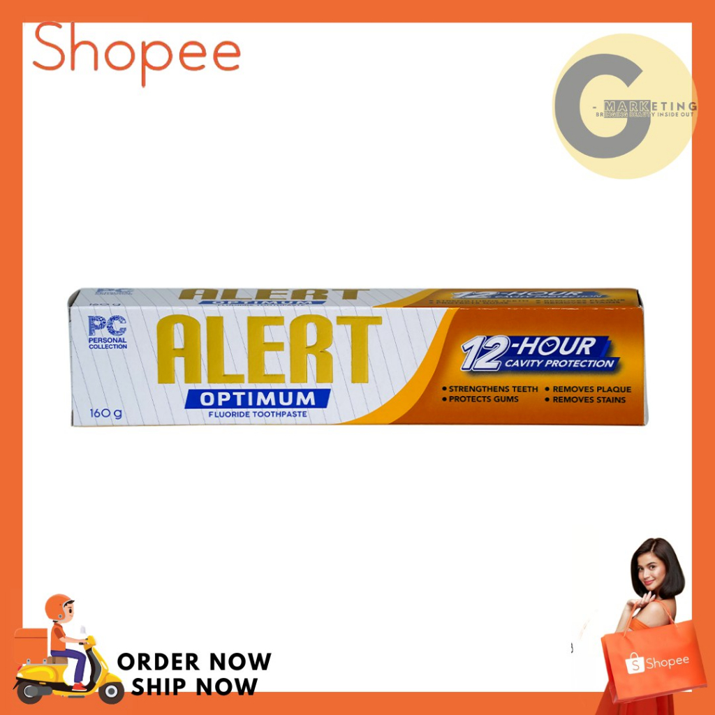 Alert Optimum Fluoride Toothpaste 160 g | Shopee Philippines