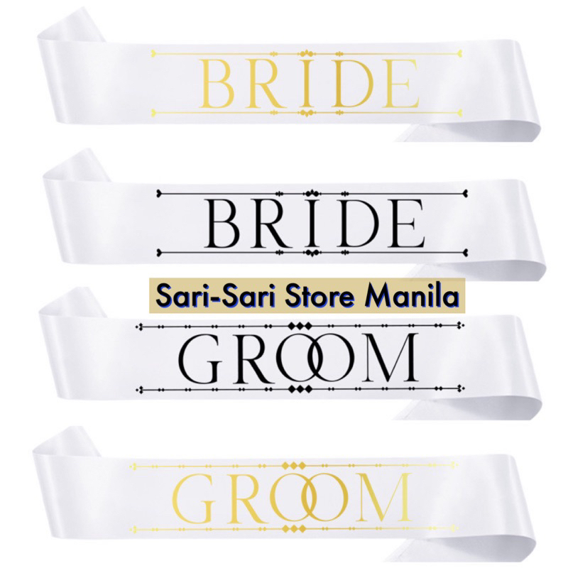 Bride and Groom Prosperity Wedding Sash | Shopee Philippines