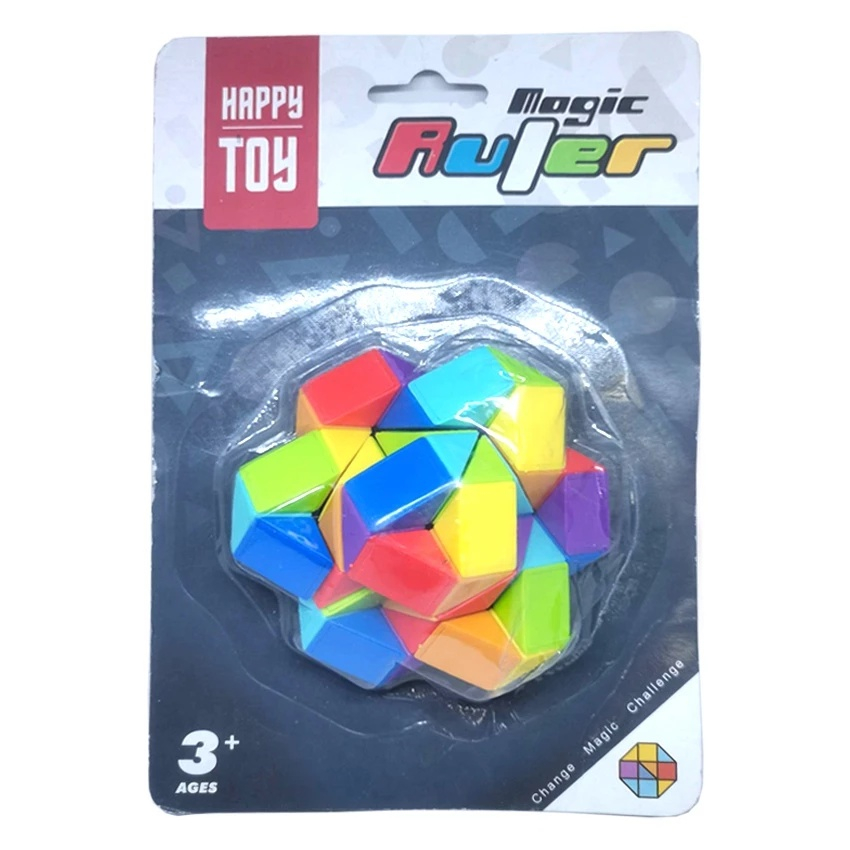 LINLAN NEW COD MAGIC RULER RAINBOW SNAKE PUZZLE 36 SECTION PUZZLE TWIST ...