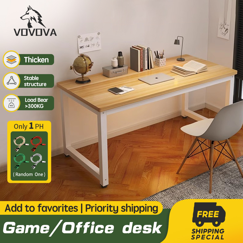 VOVOVA Computer Desk Office Desktop Study Student Desk Modern Bedroom ...