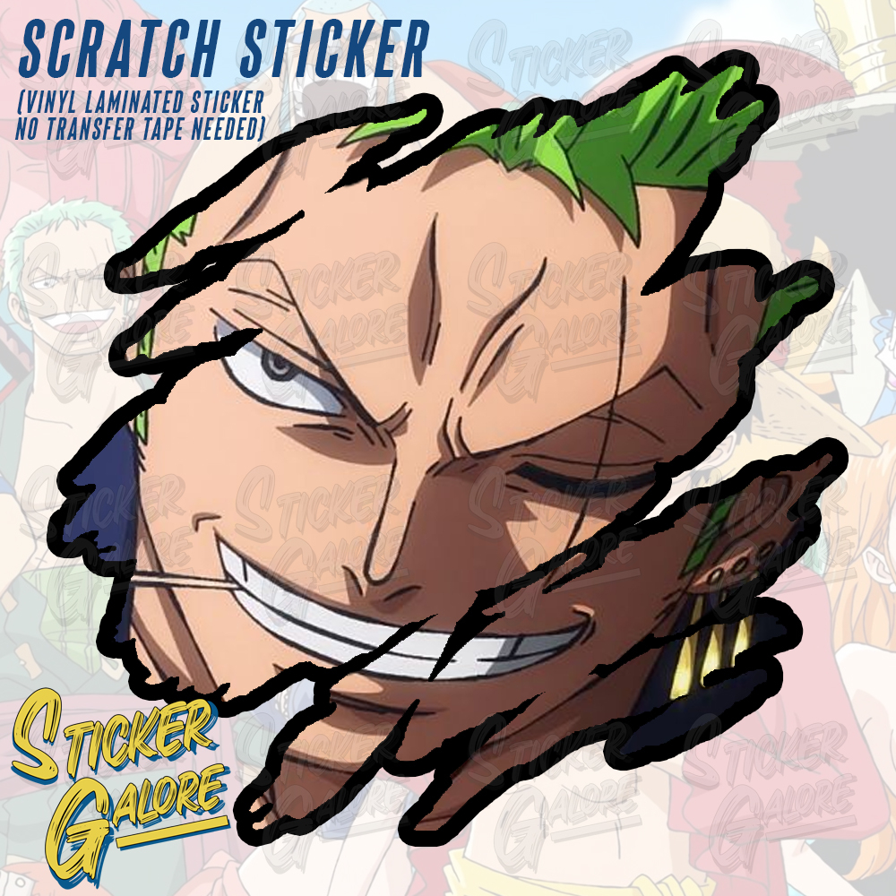 ONE PIECE SCRATCH STICKER (Waterproof and scratch proof) | Shopee ...