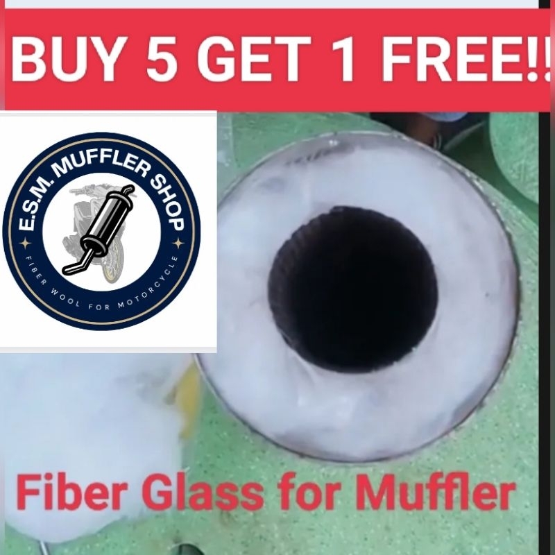 Carbon fiber glass for Motorcyle Muffler (BUY 5 & Get 1 FREE!!!)( 1 ...