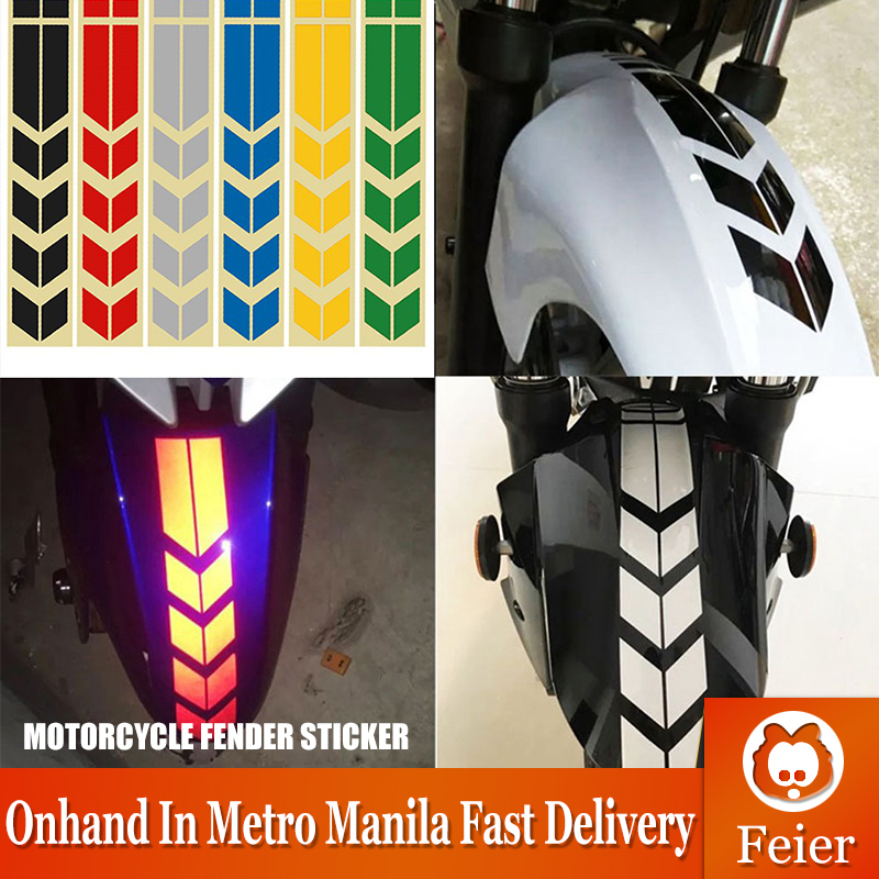 Motorcycle Mudguard Car Stickers Reflective Tape Safety Warning ...