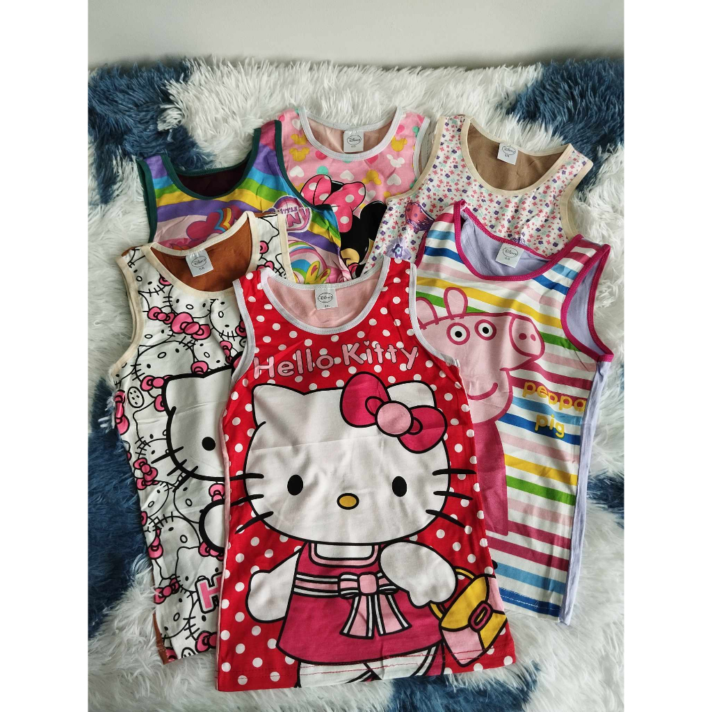 ZEN 1PCS GIRL SANDO CHARACTER KIDS MARVEL PRINTING TOPD COD YD | Shopee ...