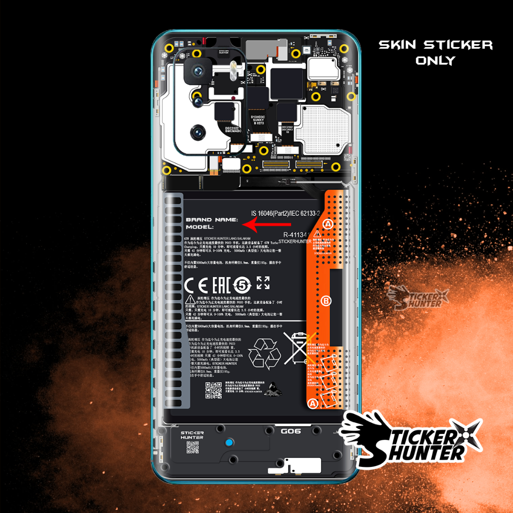 Mobile Skin Sticker. Ultra HD "Skin Sticker Only" Skin Wrap | Shopee ...