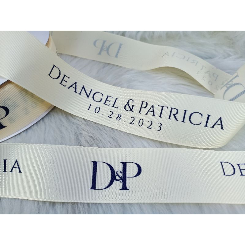 Personalized ribbons GROSGRAIN 1.5" flat print.PREMIUM QUALITY RIBBON ...