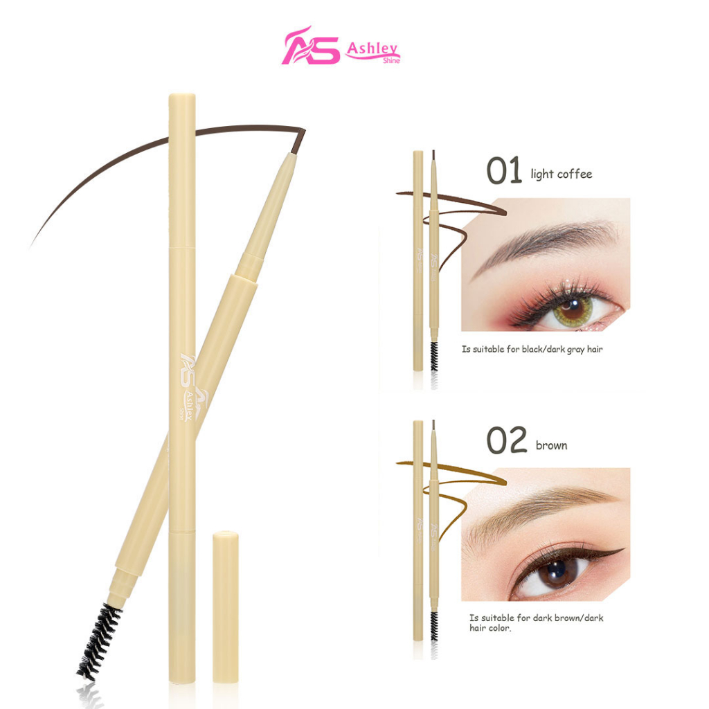 Ashley Shine Double Heads Eyebrow Pencil Long Lasting Waterproof ...