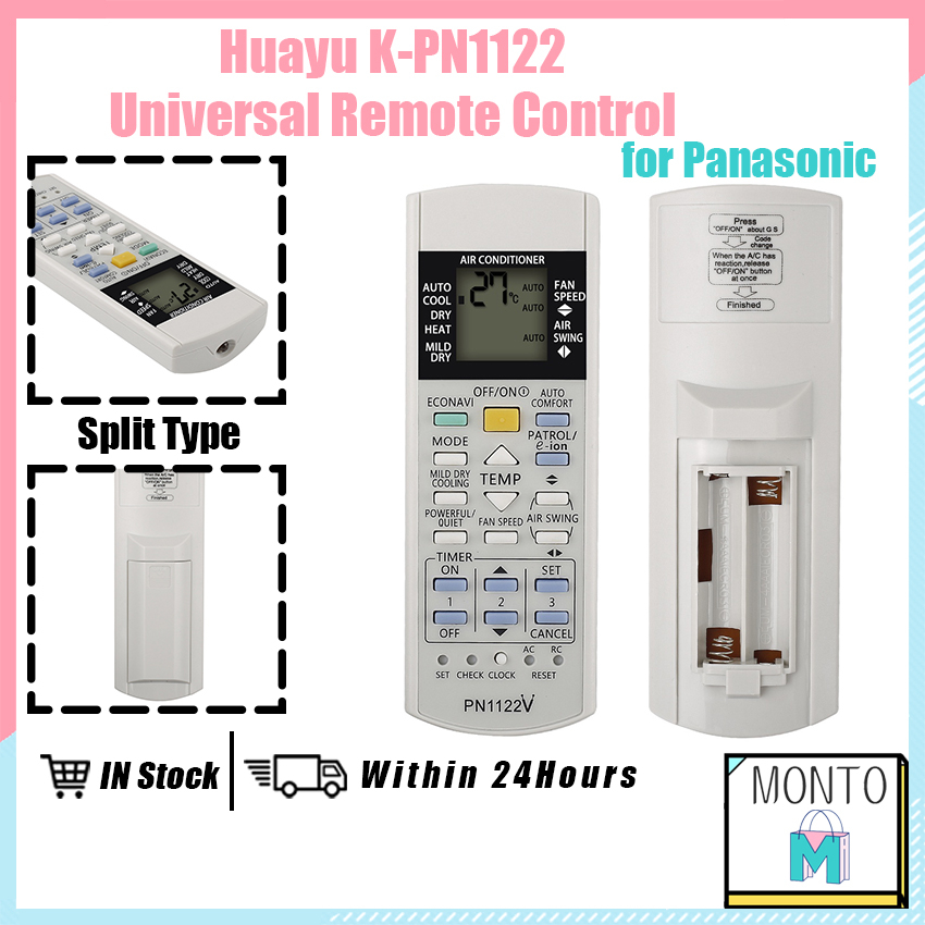 Universal Aircon Remote Control K-PN1122 Split Type Aircon Remote ...