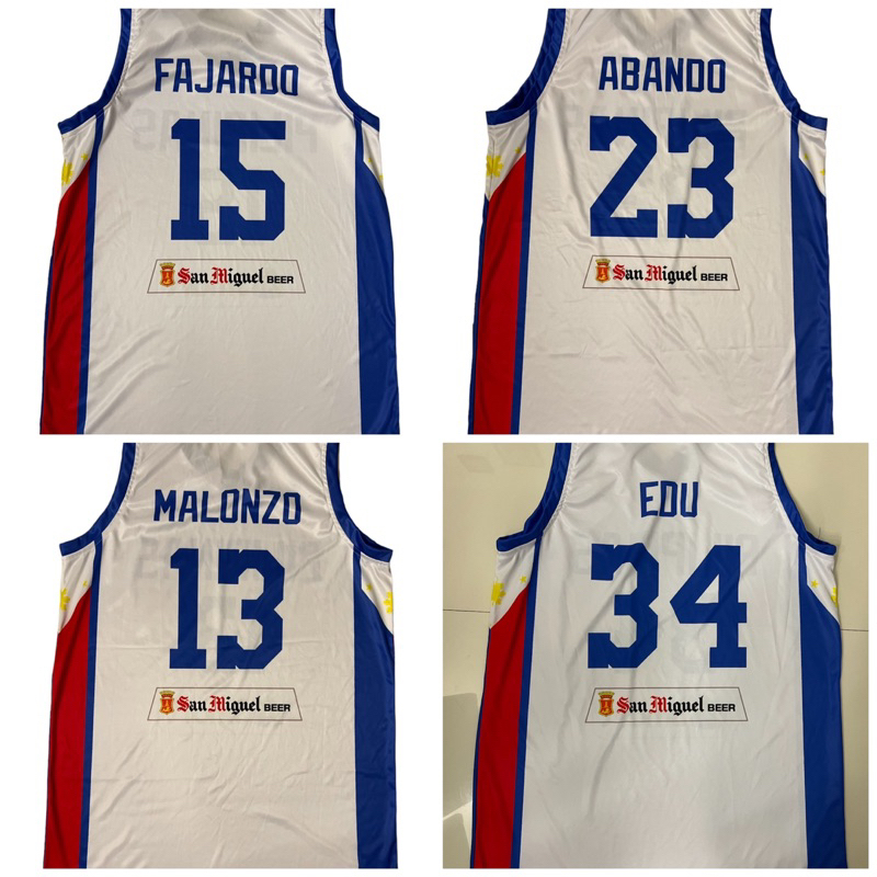 Fabsapparelshop Gilas white Full Sublimation Basketball Jersey Sando ...