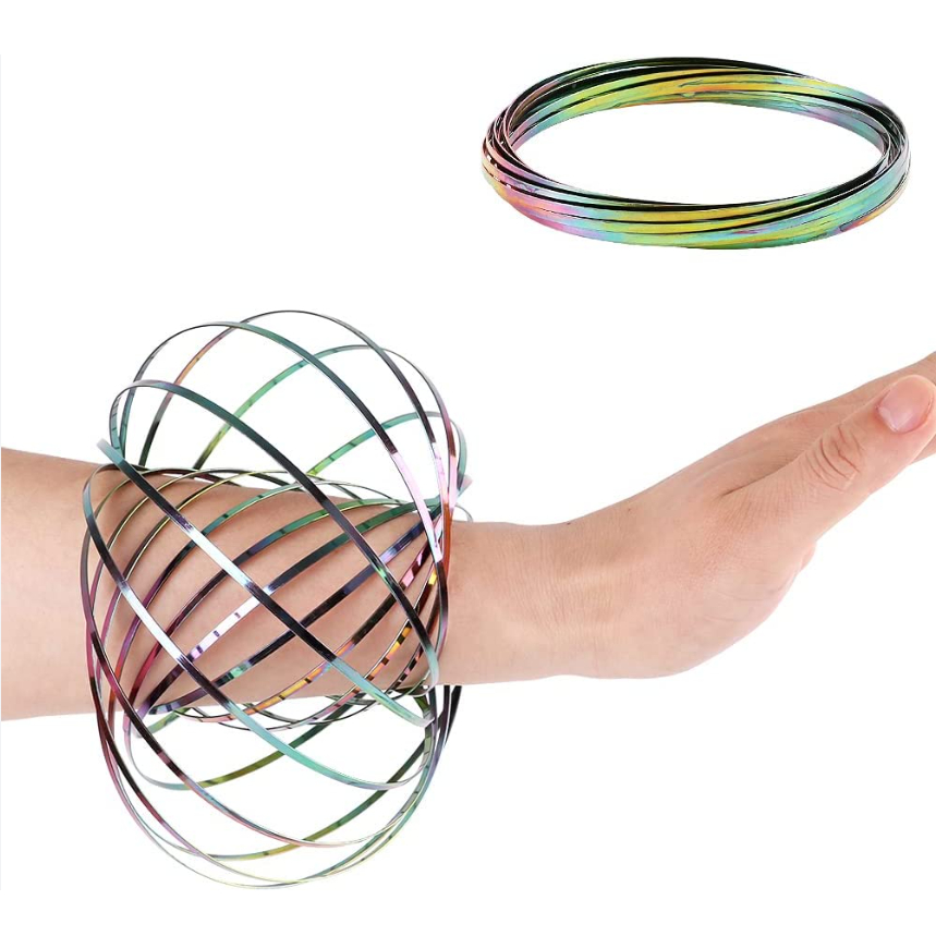 Magic Flow Ring Swirl Ring Multi Color Kinetic Spring 3D Toy the NEXT ...