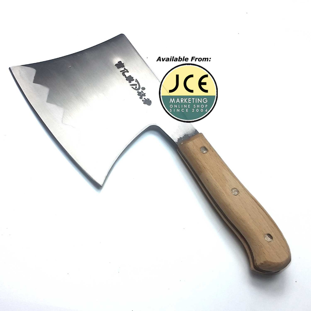 SUPER THICK HEAVY DUTY BONE CLEAVER CHOPPING KNIFE KITCHEN AXE (BUTCHER ...