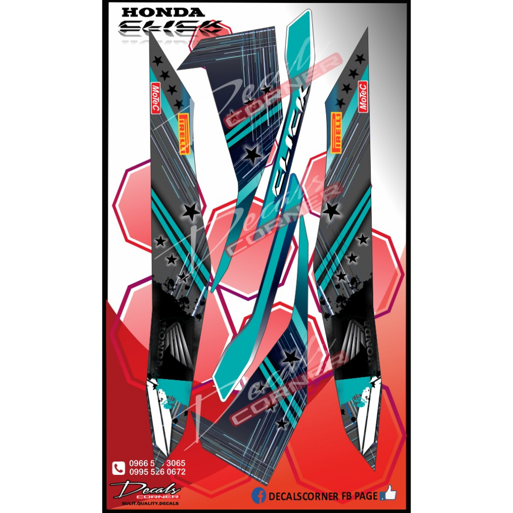 Honda Click V3 Street Dream Sticker | Shopee Philippines