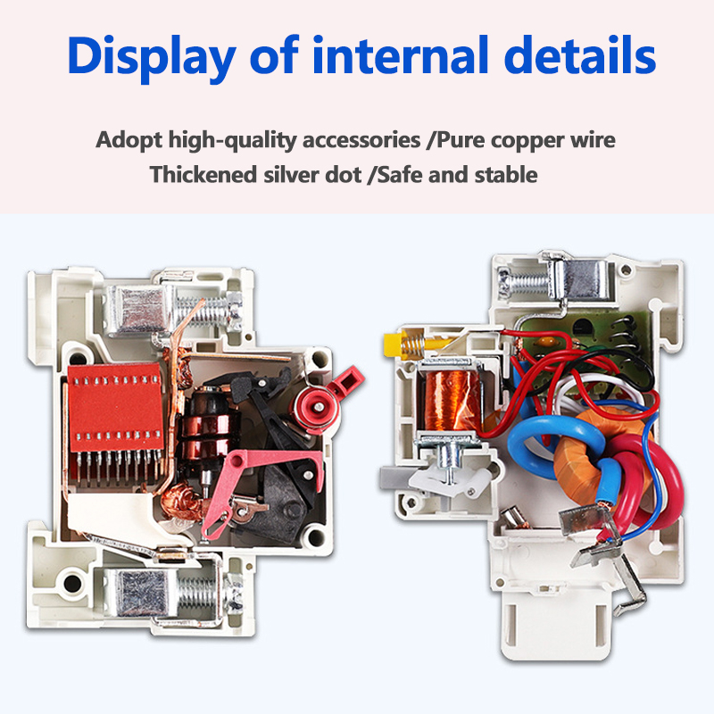 RCBO with SPD Lightning protection Residual current circuit breaker with surge protector small ...